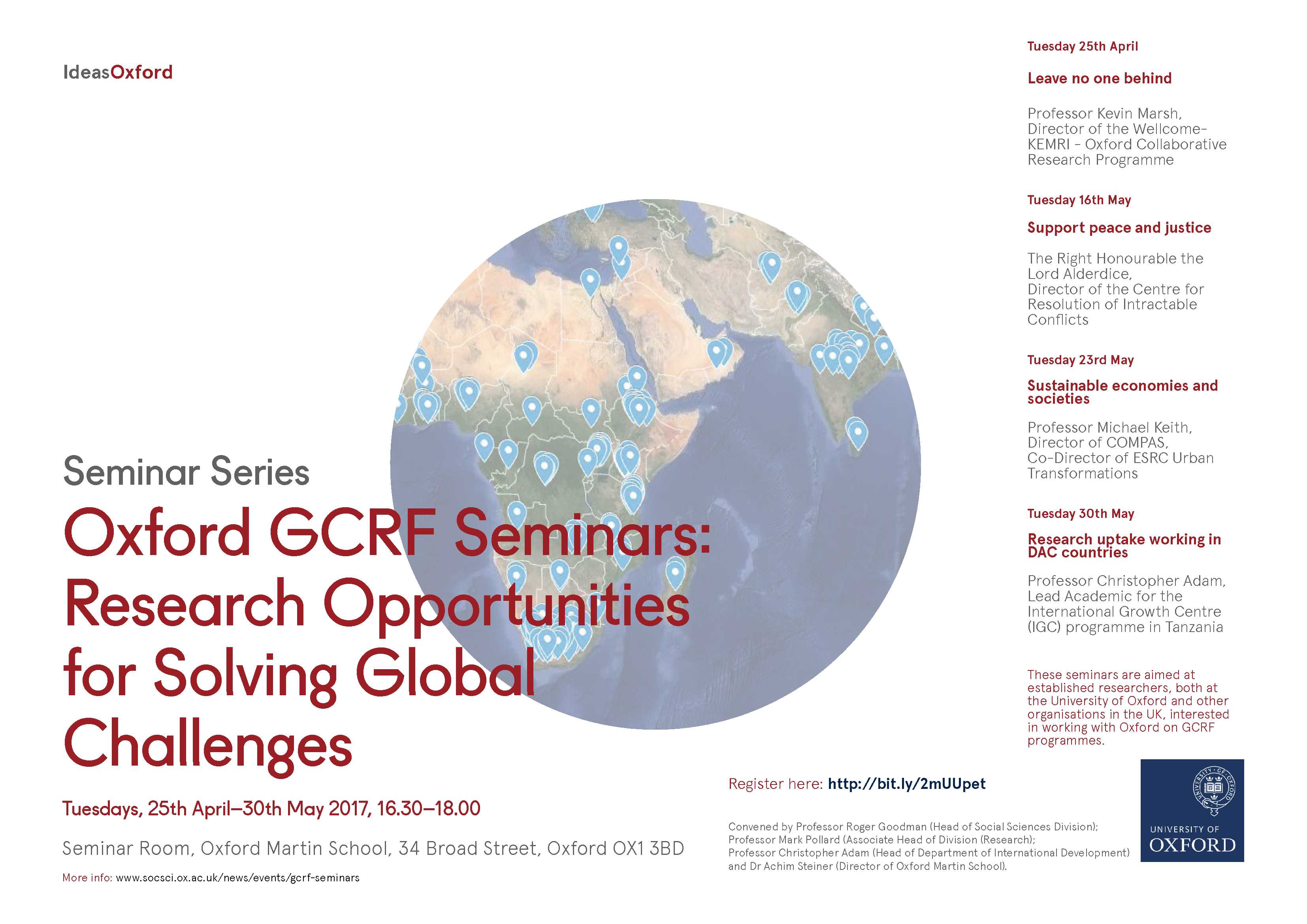 Oxford GCRF Seminars Trinity 2017 | Faculty of Law