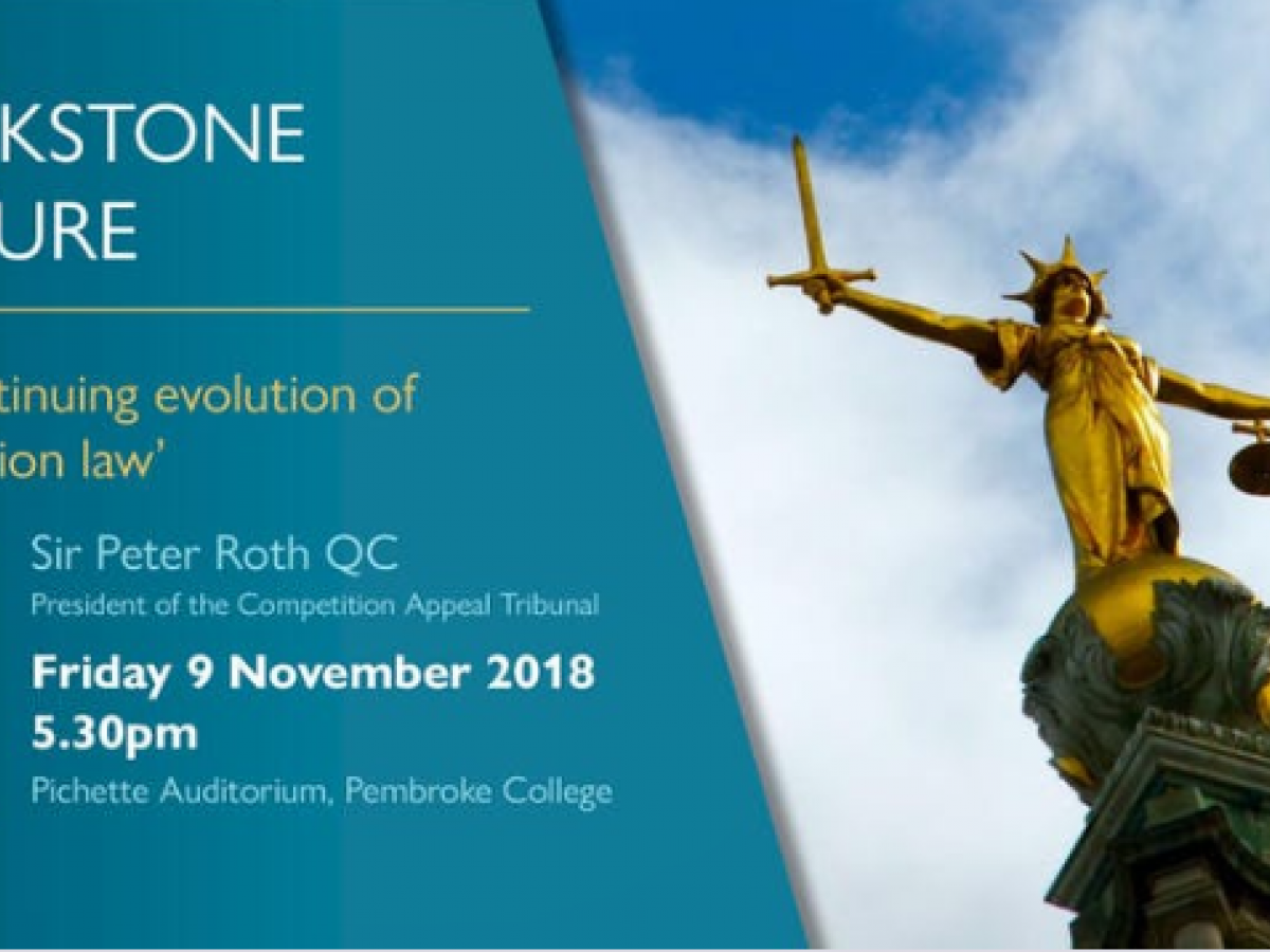 Registration now open for the Annual Blackstone Lecture - Sir Peter ...